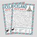 Printable Iceland Word Search. Word Search for Iceland Party, Travel ...