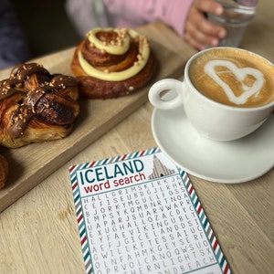 Printable Iceland Word Search. Word Search for Iceland Party, Travel ...
