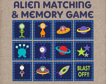 Space Matching Game - Etsy