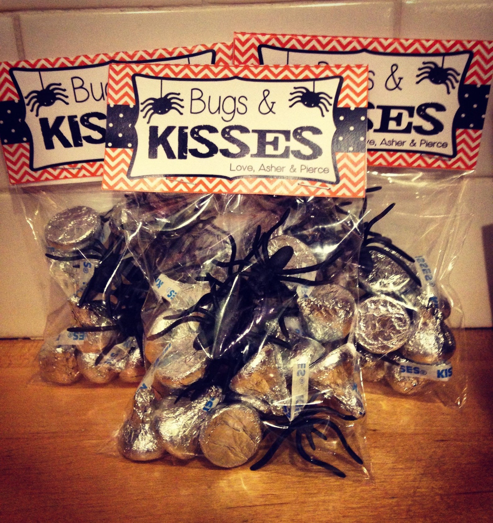 Bugs & Kisses Gift Tags Bag Toppers. Instant Digital Download ...