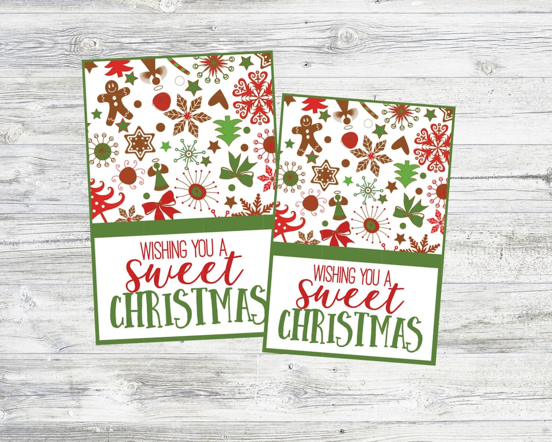 Wishing You A SWEET Christmas! Christmas Gift Tags for Sweet Treats ...