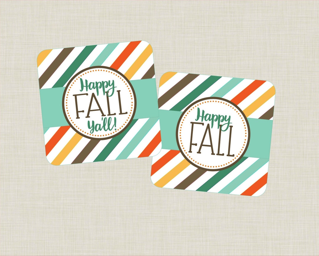 Happy Fall Ya'll Gift Tags. Happy Fall Tags. Instant Digital Down ...