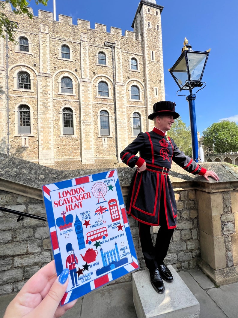 Printable London Scavenger Hunt. Travel & Sightseeing Activity for Kids ...