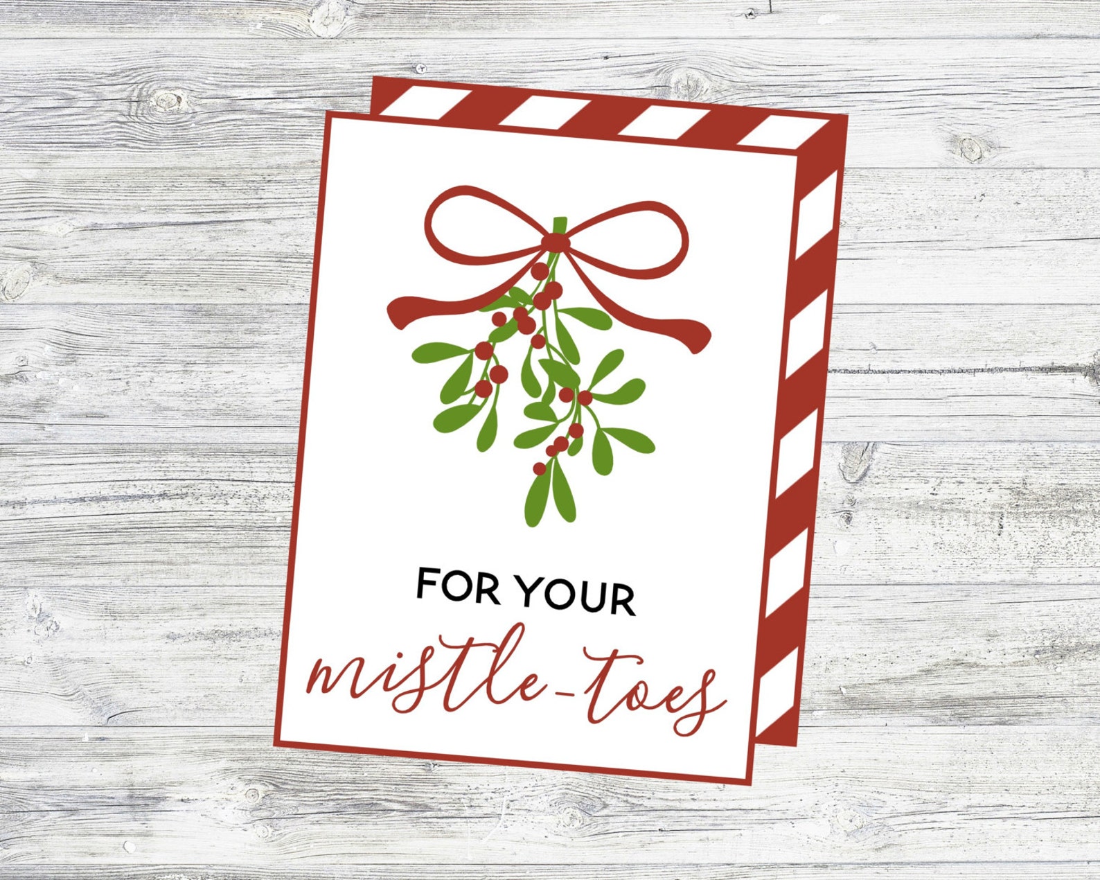 For Your Mistle-toes Christmas Gift Tags. Instant Digital - Etsy