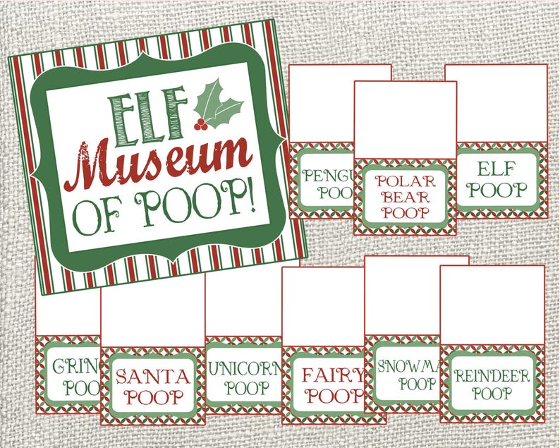 Printable Elf Museum of Poop. Instant Digital Download. - Etsy