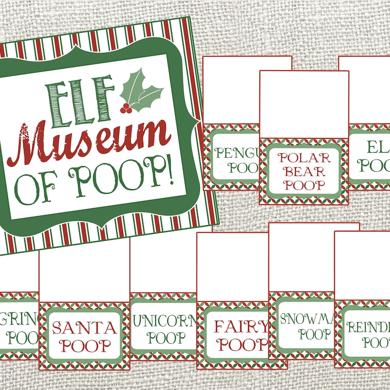 Santa Poop Labels - Etsy