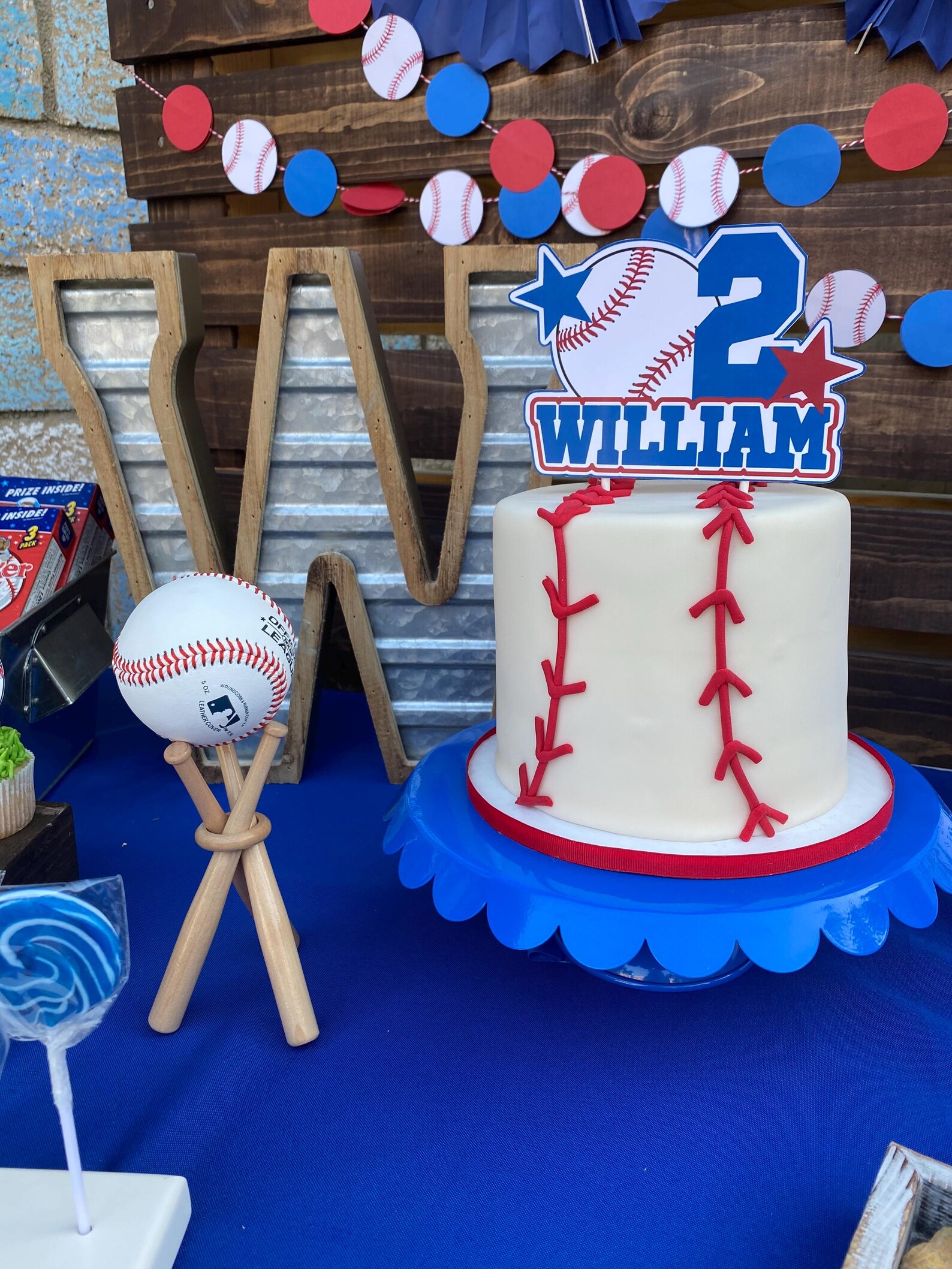 Printable Baseball Birthday Cake Topper. Personalized Birthday Cake ...