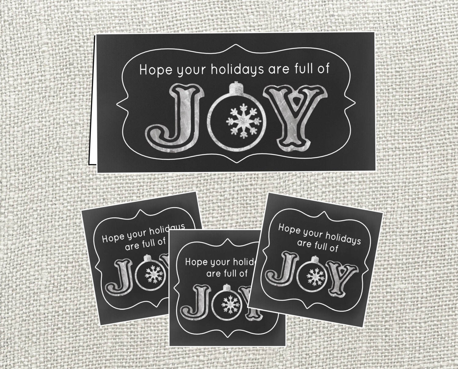 JOY Gift Tags & Bag Topper. Hope Your Holidays Are Full of JOY ...