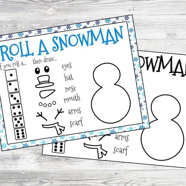 Snowman Game - Etsy