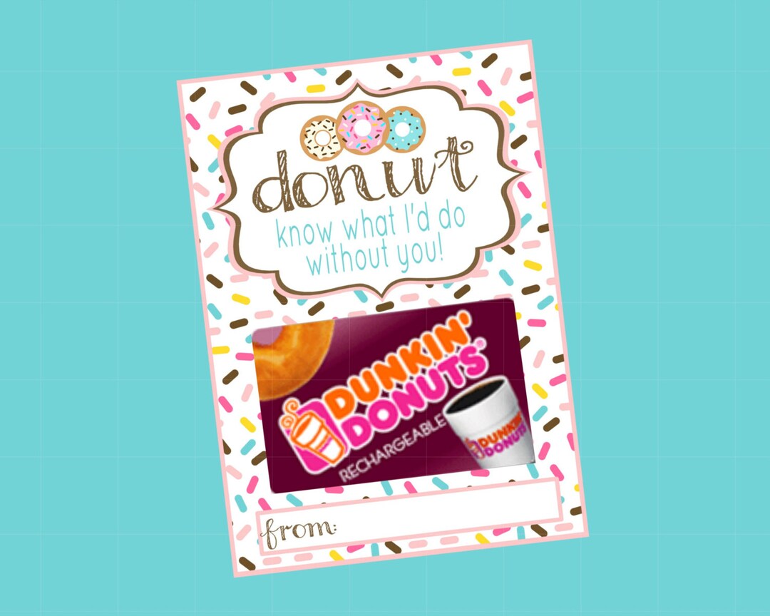 Donut Know What I'd Do Without You. Donut Thank You Gift Card Holder ...