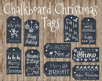 Chalkboard Gift Tags | Etsy