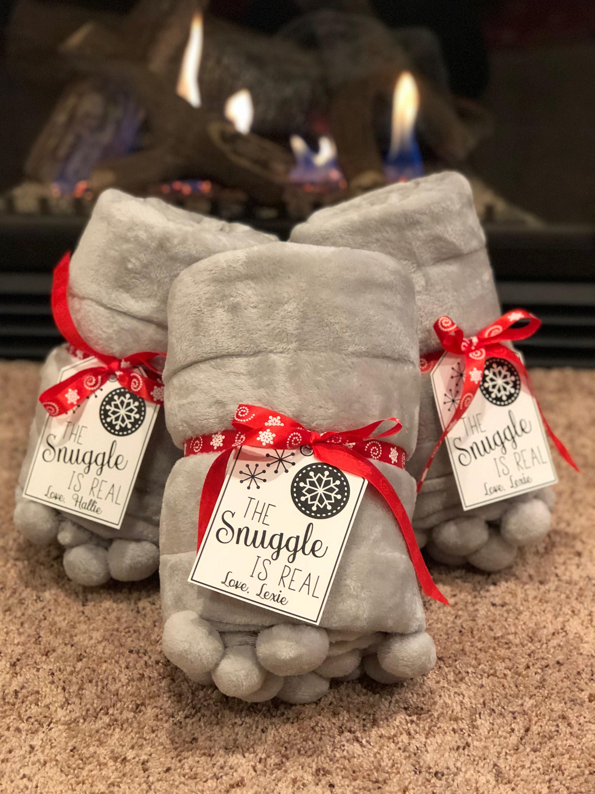 The Snuggle is Real TAGS. Personalized Holiday Tags. - Etsy