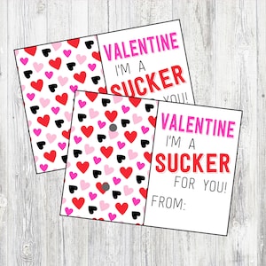 Sucker Valentine's Day Cards. Valentine, I'm A SUCKER for You ...