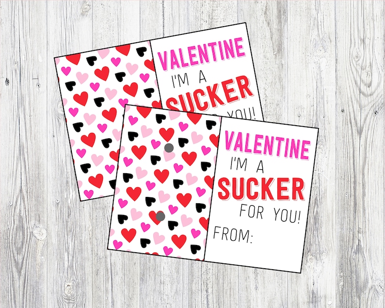 Sucker Valentine's Day Cards. Valentine, I'm A SUCKER for You ...