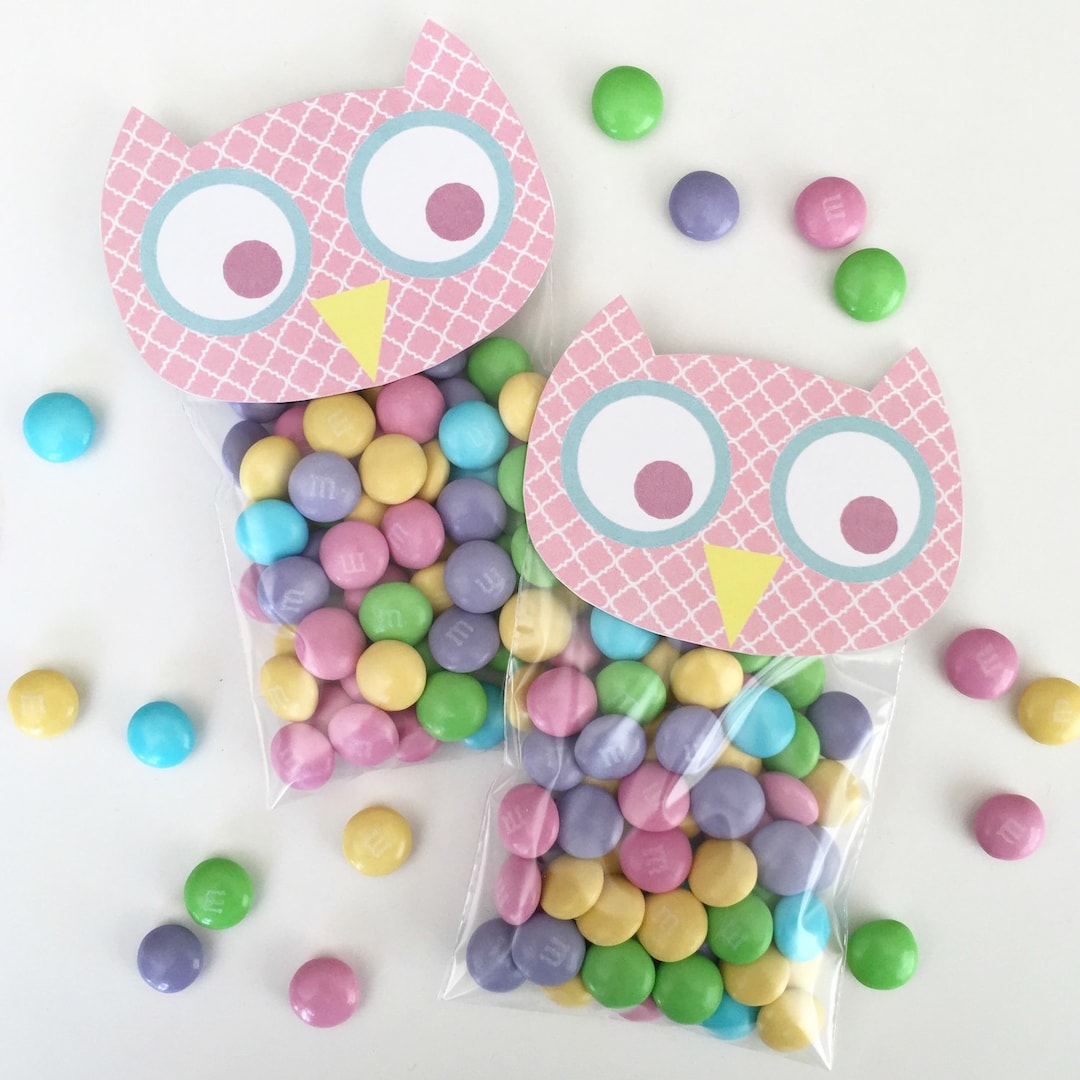 Spring Owl Bag Toppers. Owl Treat Bag Toppers. Perfect for Owl Birthday ...
