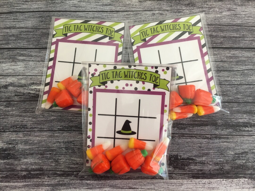 Printable Tic Tac Witches Toe Halloween Tic Tac Toe Game. Instant ...