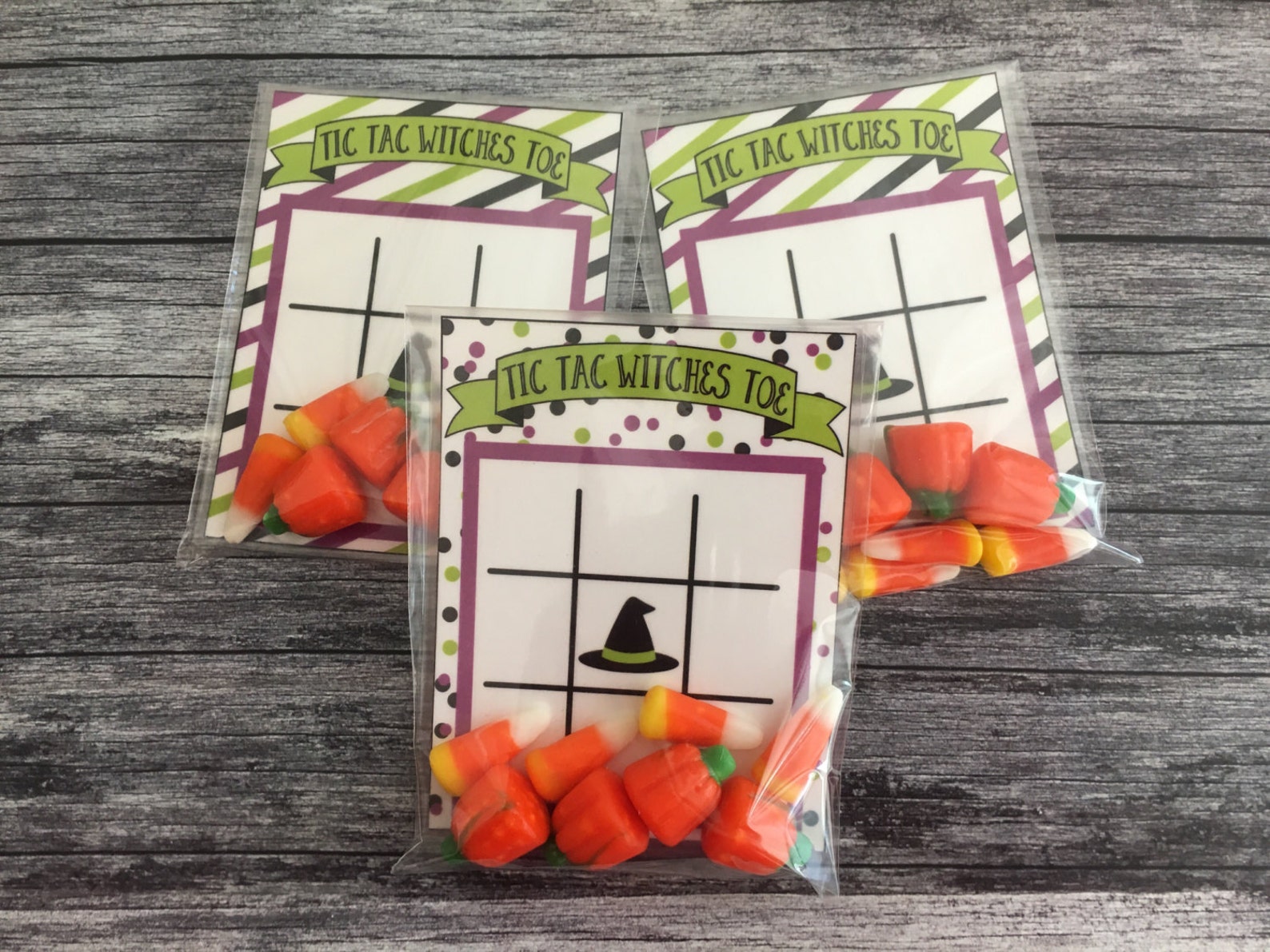 Printable Tic Tac Witches Toe Halloween Tic Tac Toe Game. | Etsy