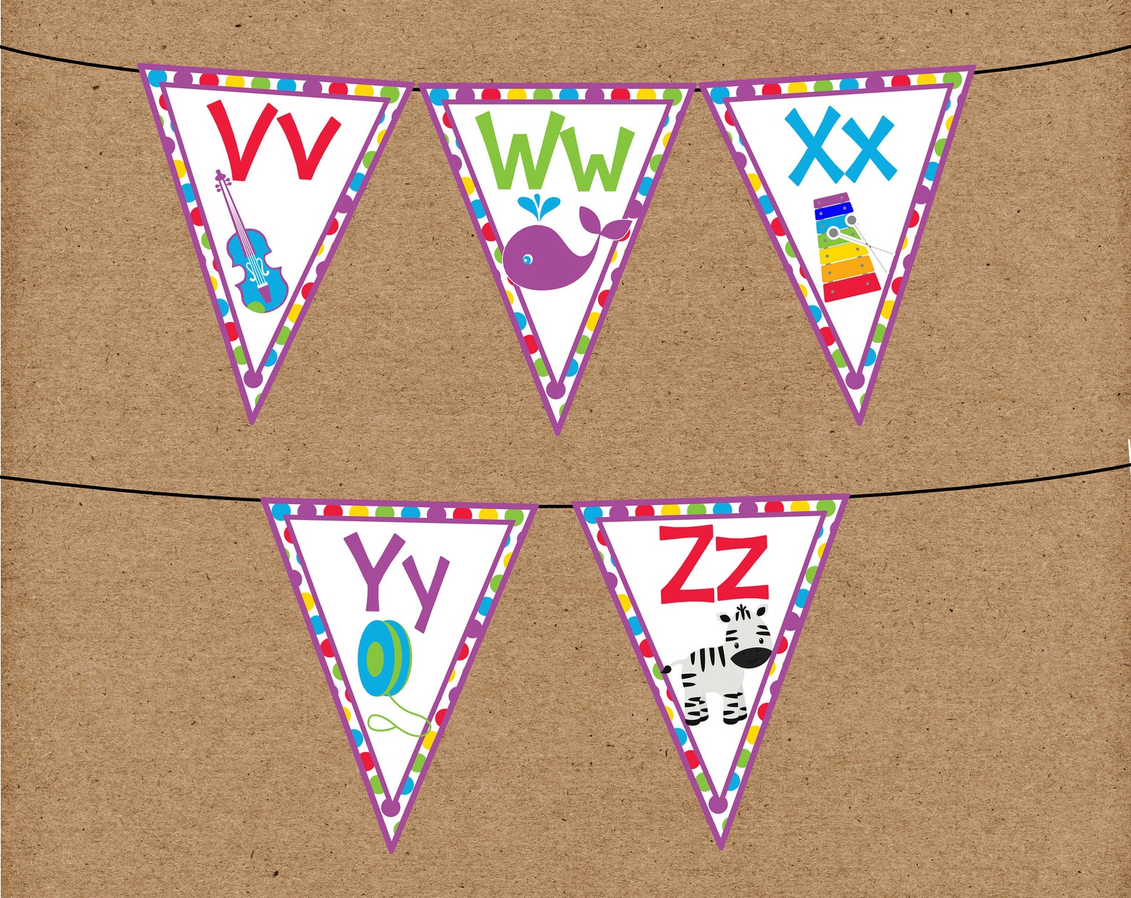 Printable Alphabet Banner. Full Alphabet Banner, Great for Classroom ...