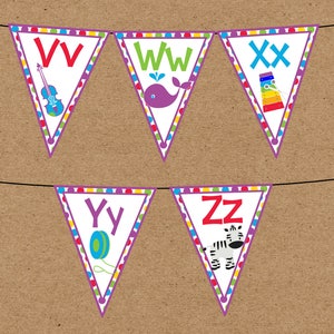 Printable Alphabet Banner. Full Alphabet Banner, Great for Classroom ...