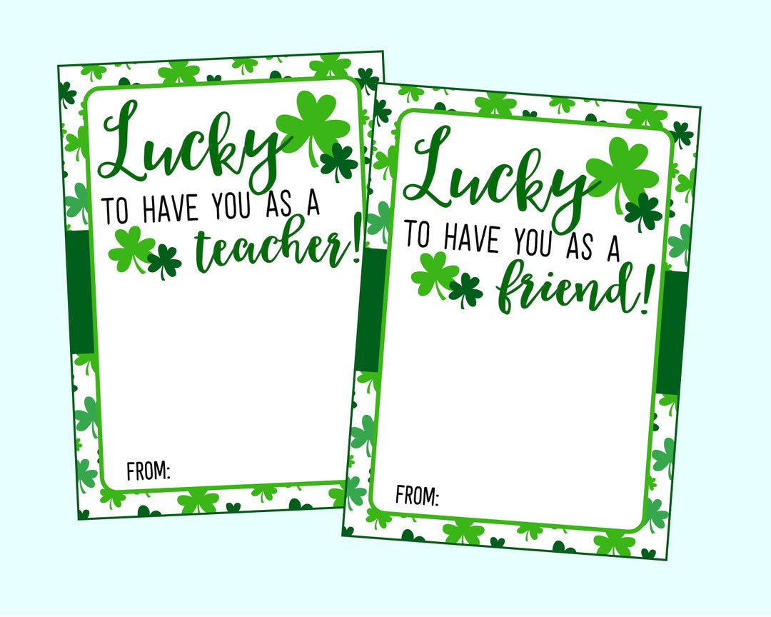 Titular de la tarjeta de regalo del Día de San Patricio imprimible ...