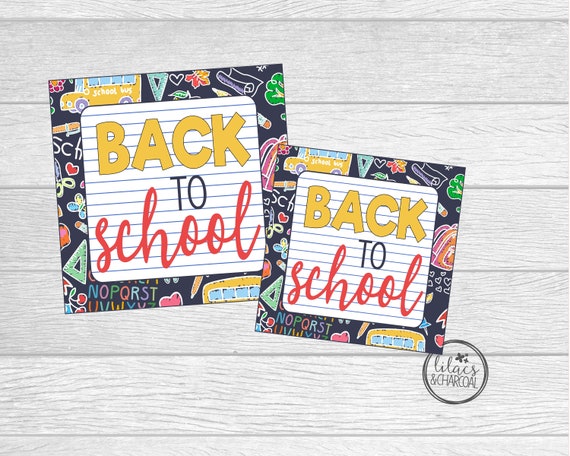 Printable Back to School Tags for Teacher Gifts Student | Etsy