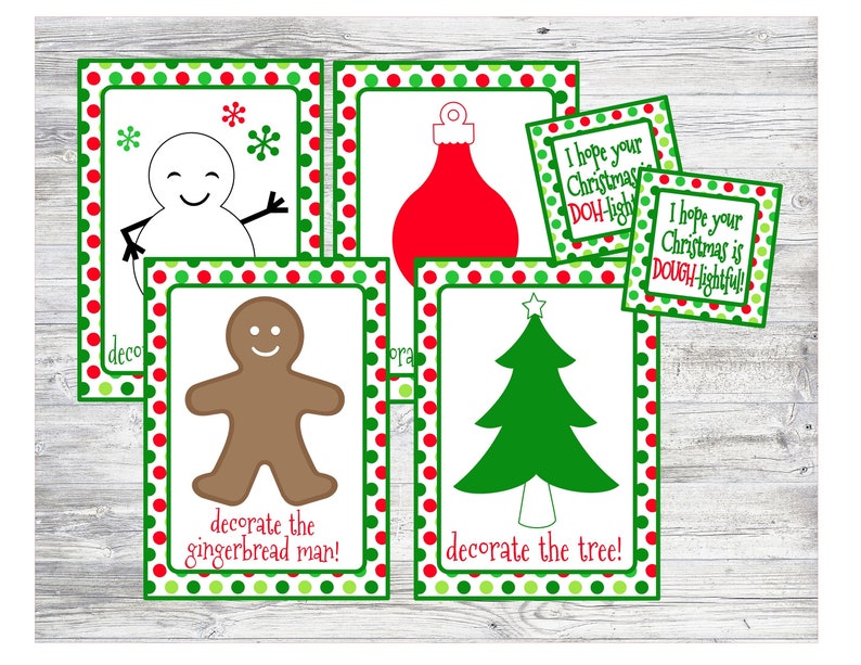 Printable Playdough Mat Christmas Gift Package. Includes 4 Playdough ...