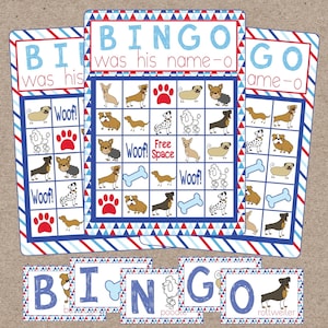 Dog Bingo Game! Dog, Doggy, Puppy Bingo! Perfect for Puppy Party ...