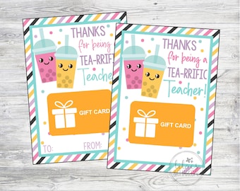 Boba Tea Gift Card Holder - Etsy