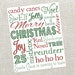 Christmas Subway Art Digital Sign. Size 8x10. Instant Digital Download ...