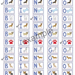 Dog Bingo Game! Dog, Doggy, Puppy Bingo! Perfect for Puppy Party ...