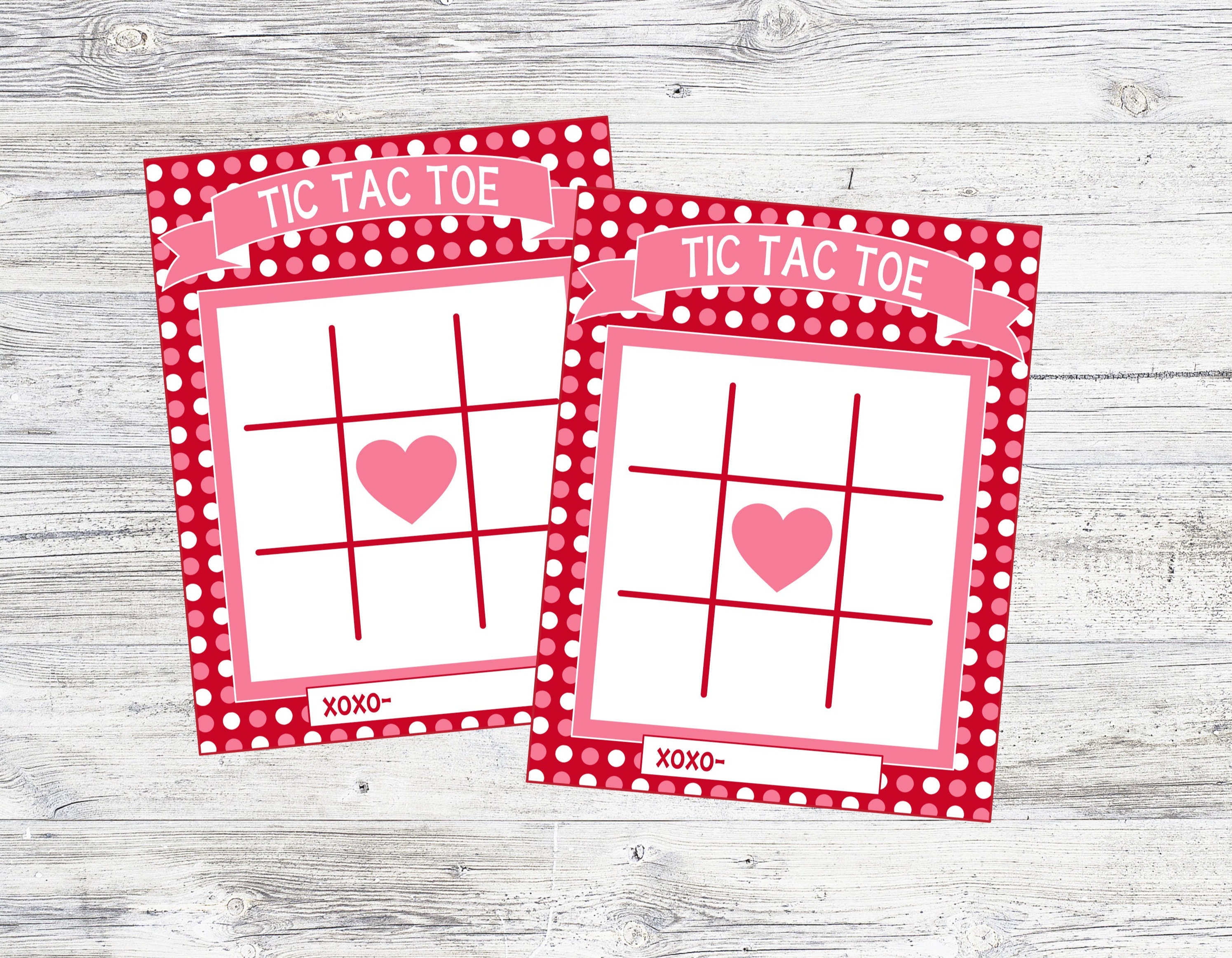 Valentine's Day Tic Tac Toe. XOXO Tic Tac Toe. Instant Digital Download ...