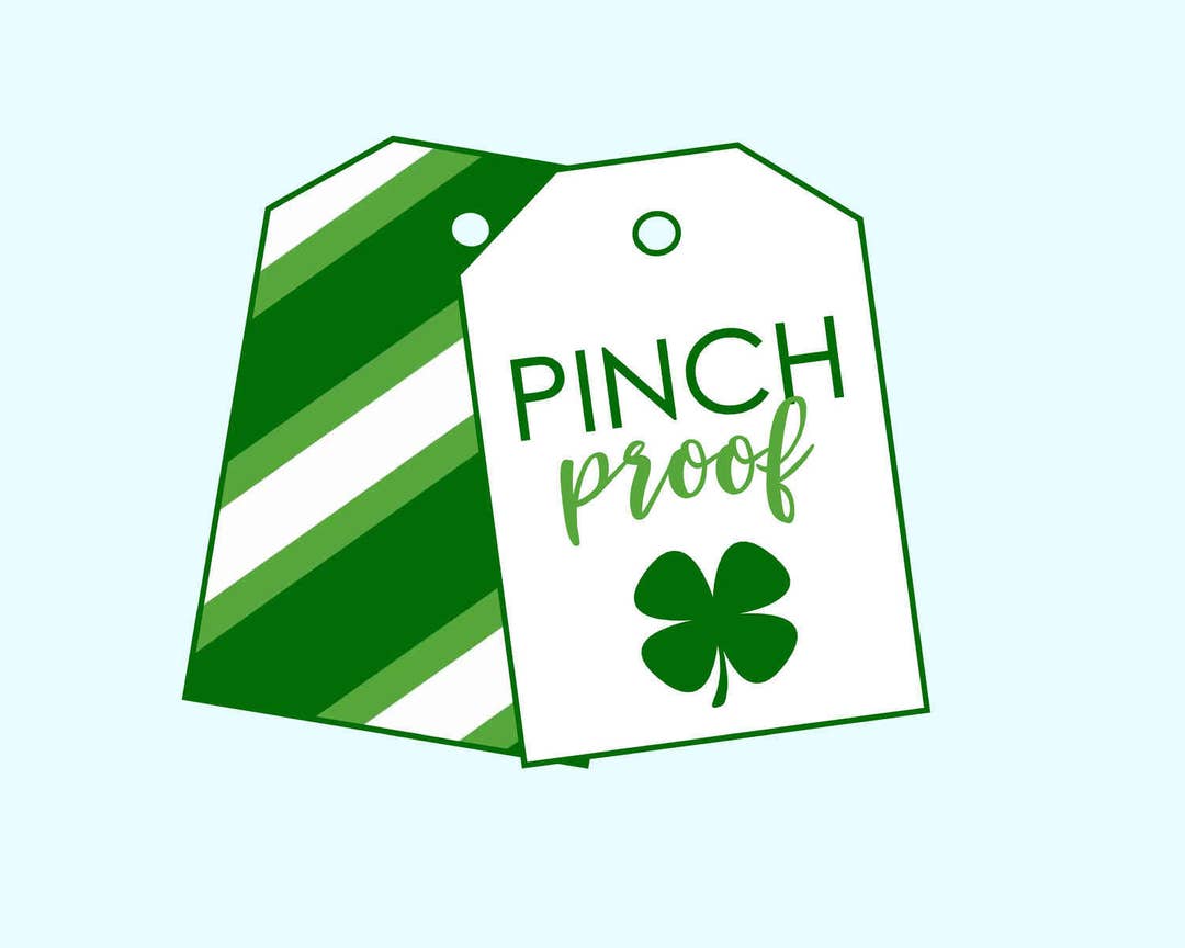 Pinch Proof St. Patrick's Day Tags. Instant Digital Download. Gift Tags ...