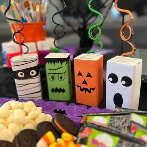 Halloween Juice Box Wrappers. Instant Digital Download. 4 Label Choices ...
