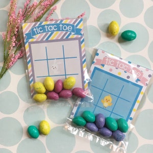 Easter Tic Tac Toe Game. Printable Tic Tac Toe Game for Easter Basket ...