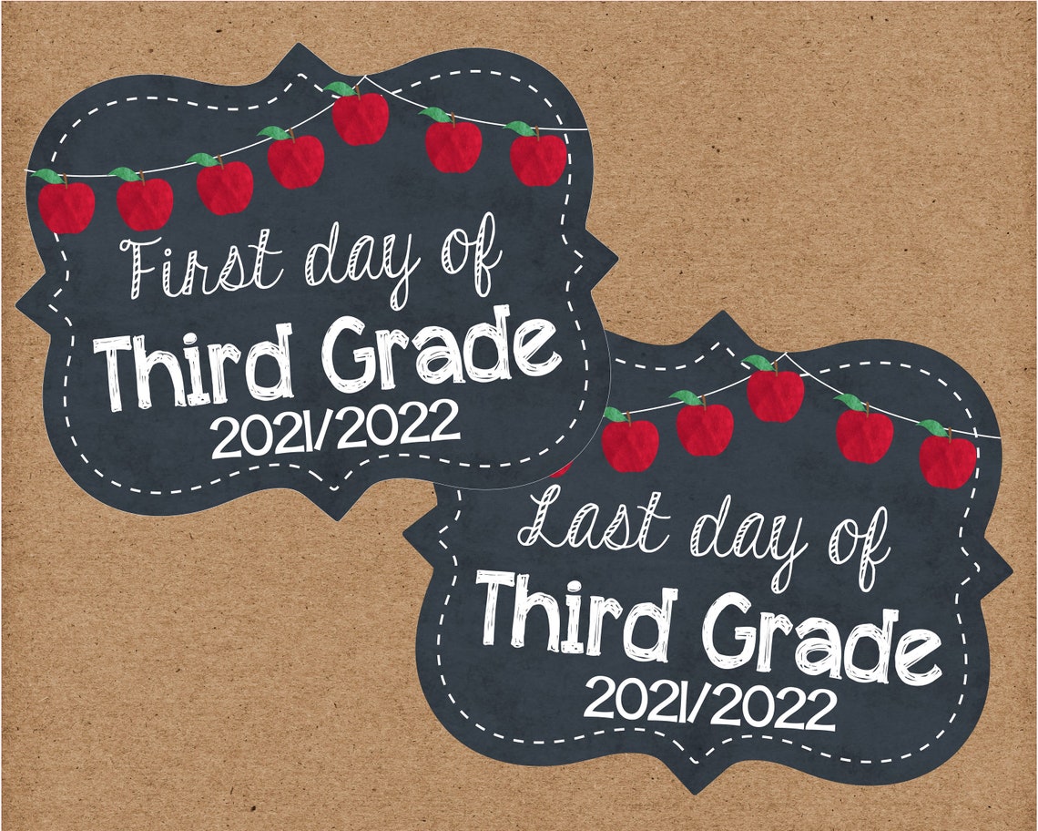 Third Grade Last Day of School Sign. School Photo Prop Sign. | Etsy