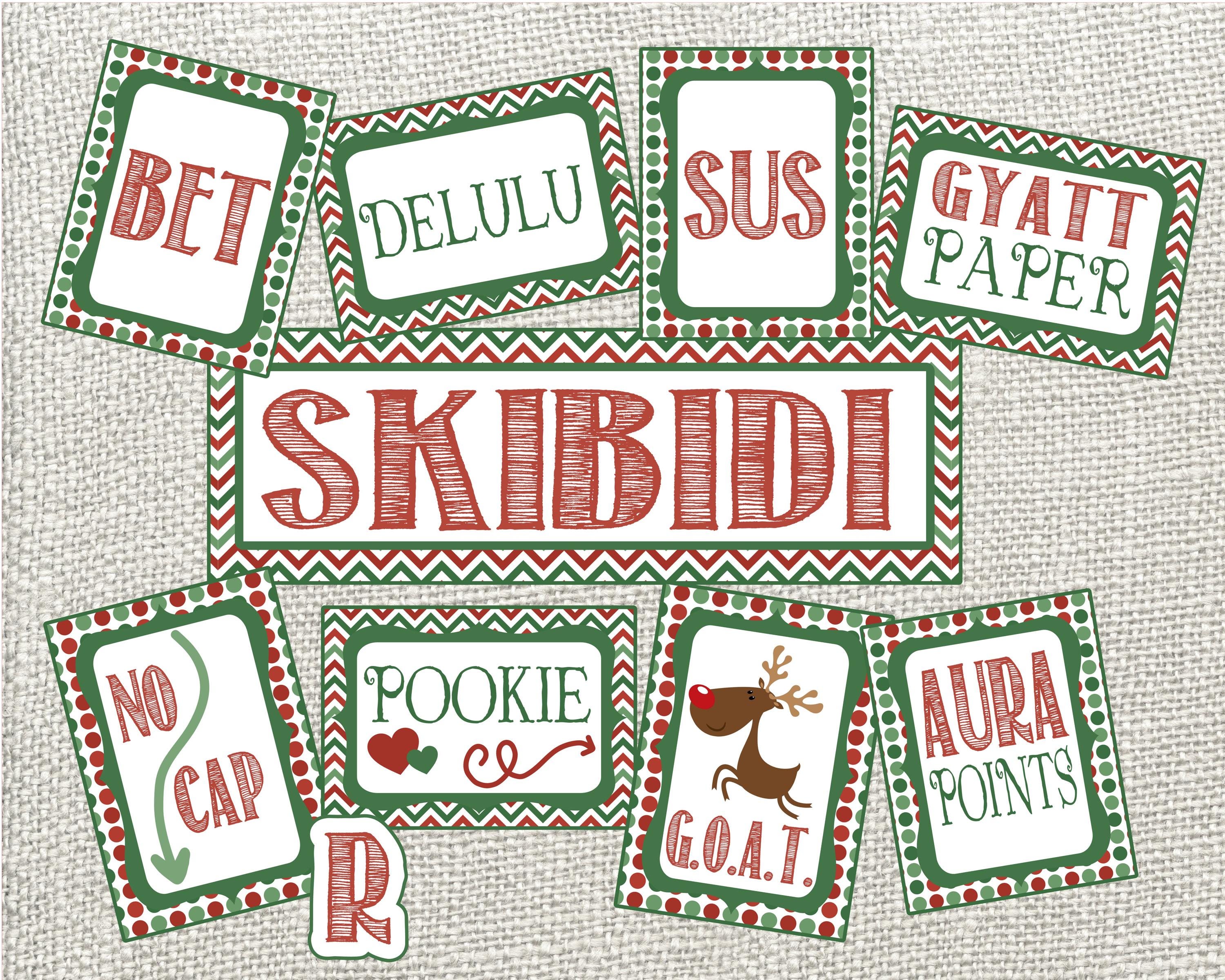 Printable Elf Cards. Generation Alpha Slang Elf Kit. Tween Elf Cards ...