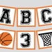 Basketball Banner Full Alphabet Numbers for Basketball | Etsy