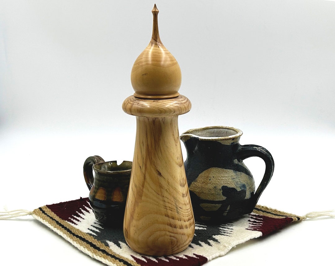 Red Pine Vase With Dome/finial Lid - (R2A-016) - Etsy