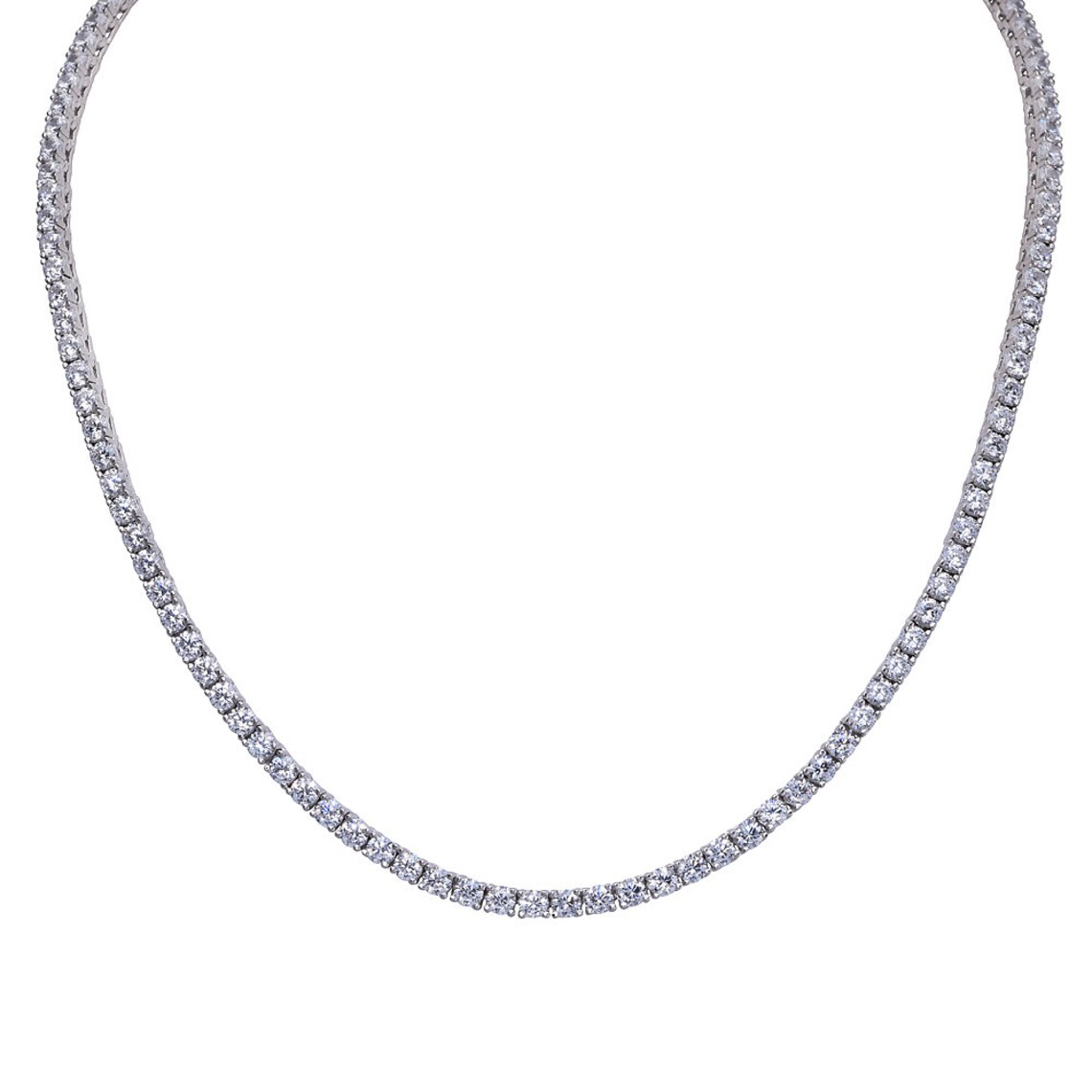925 Sterling Silver Tennis Necklace - Etsy New Zealand 925 Sterling Silver Tennis Necklace - Etsy New Zealand