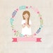 GIRLS FIRST COMMUNION 1 - Digital Clipart Set, My First Communion ...