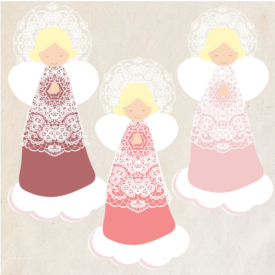 Angel Clipart - Etsy