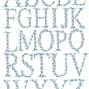 Alphabet Clipart & Vector. Floral Monogram Clip Art, Floral Alphabet ...