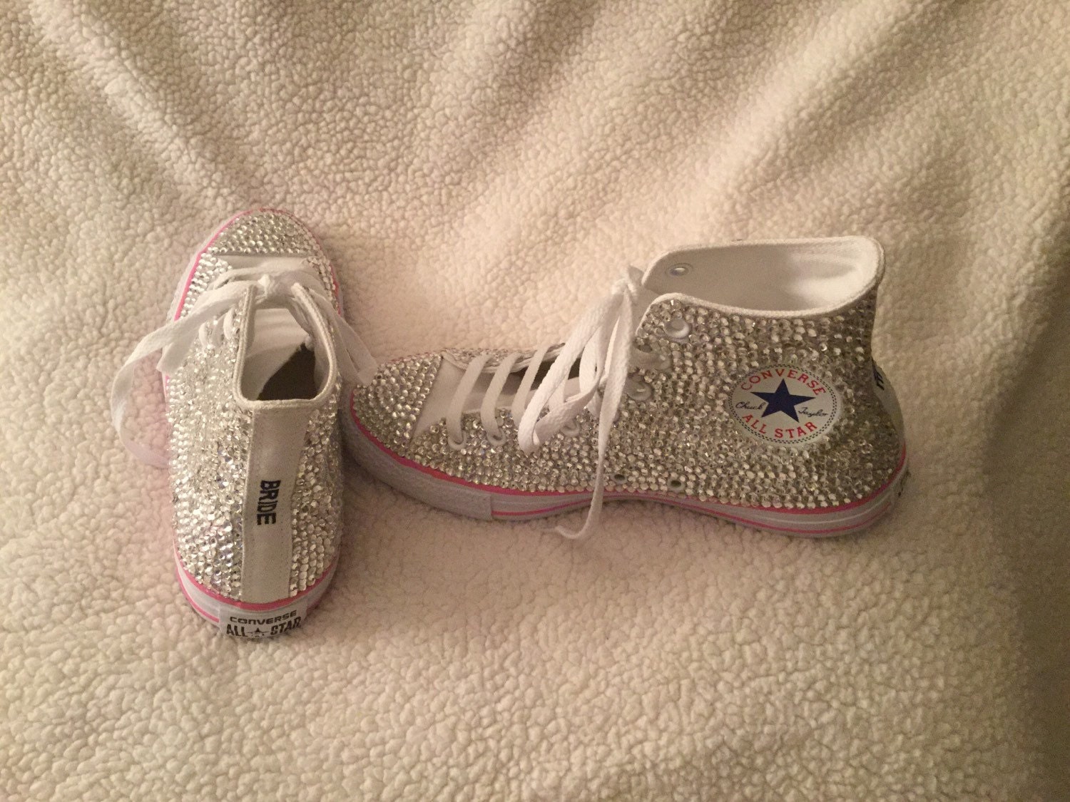 Personalized Swarovski Diamond (crystal) Blinged Out Converse - Perfect ...