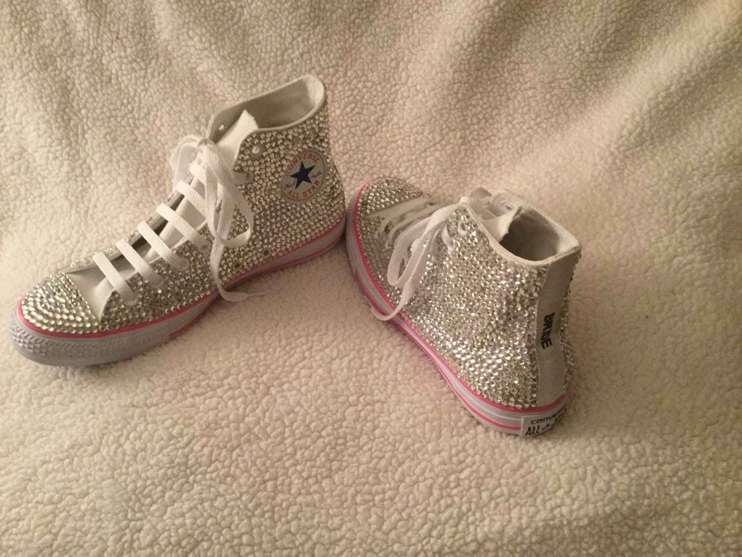 Personalized Swarovski Diamond (crystal) Blinged Out Converse - Perfect ...