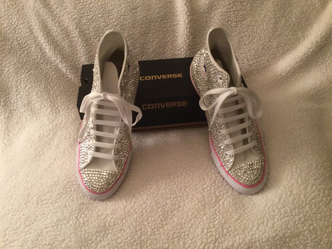 Personalized Swarovski Diamond (crystal) Blinged Out Converse - Perfect ...