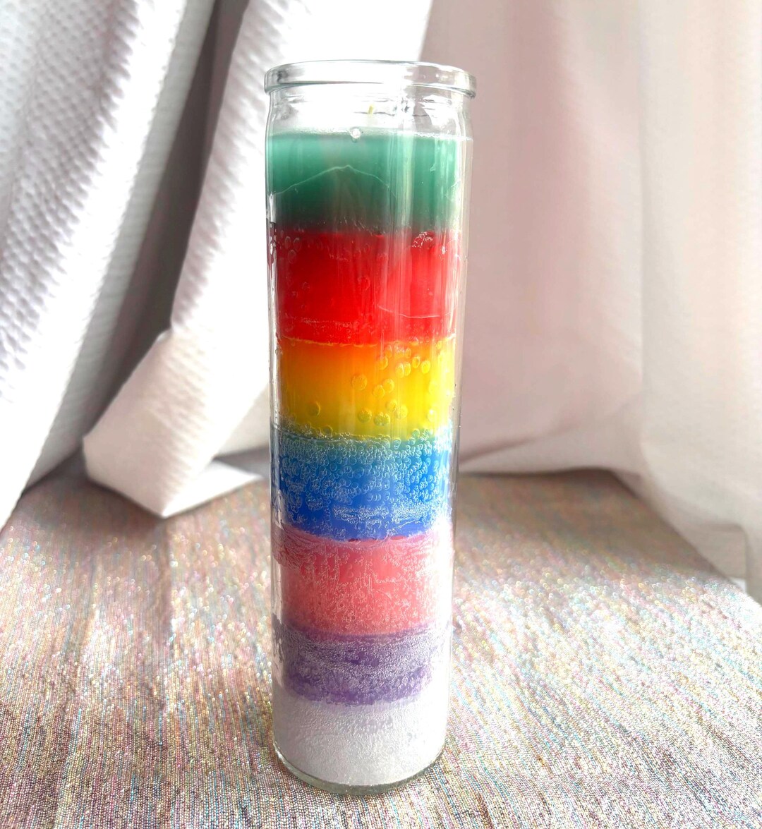 7 Color Candle Rainbow 7 Day Vela. Spell Candle for Activating Good ...