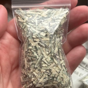 Shredded US Currency for Money Magick (legally Obtained) - Etsy