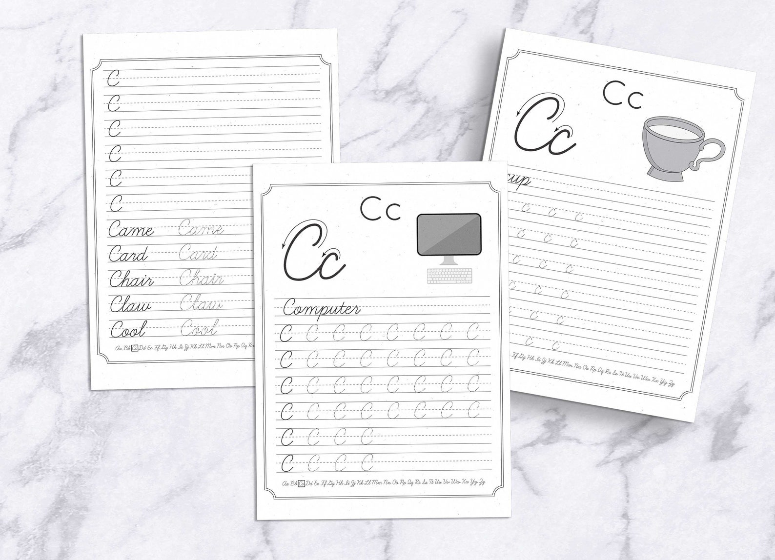 Printable Cursive Writing Practice Worksheets Pdf. Lowercase and ...