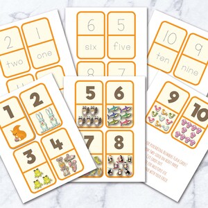 Number Flash Cards Toddler / Animals / Counting to 10 / Learn to Count ...