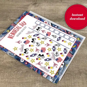 Memorial Day Patriotic I Spy Printable Pages Kids Activities Children's ...